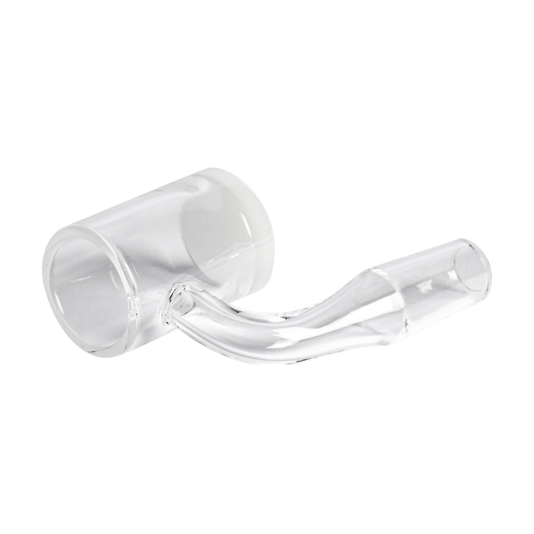 GEAR Premium Quartz 14mm Male 90 Degree Banger W/Flat Top & Opaque ...
