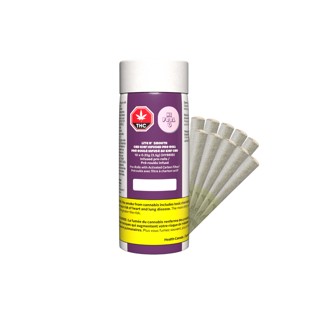 Lite N' Smooth CBD Kief Infused Pre-Rolls 10 Pack Hybrid 0.0% | 0.00% ...